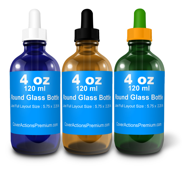 4 Oz Dropper Bottle Cover Actions Premium Mockup PSD Template 4 Oz Dropper Bottle Cover Actions Premium Mockup PSD Template