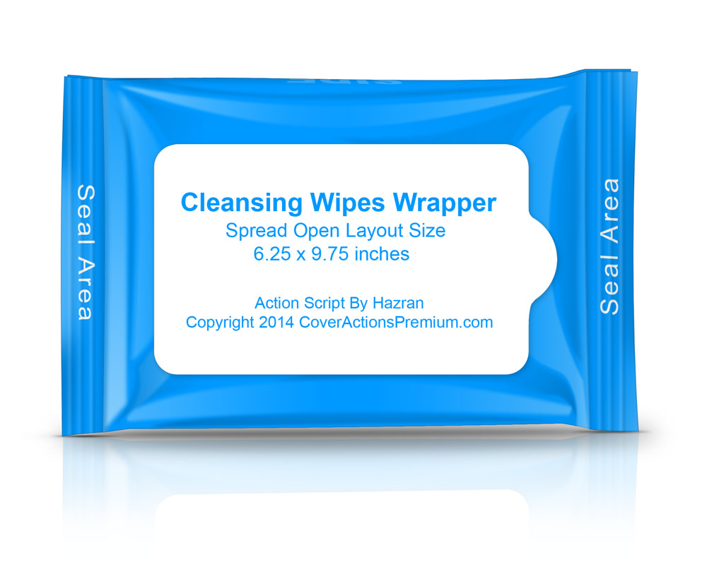 Cleansing Wipes Wrapper Mock Up | Cover Actions Premium | Mockup PSD ...