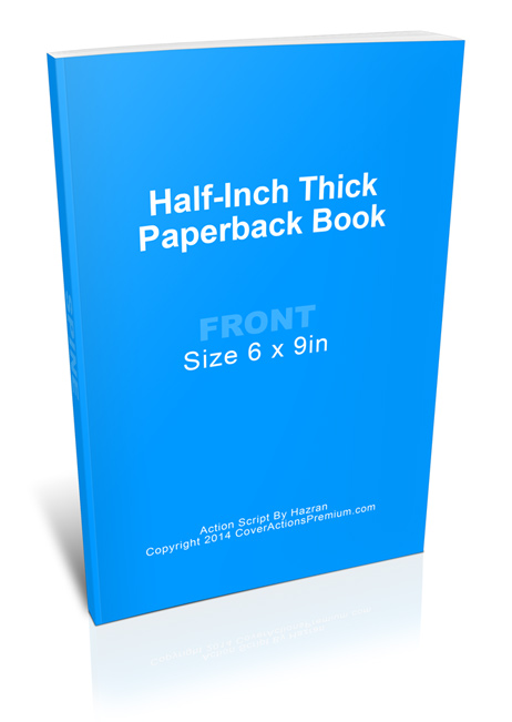 6x9 Paperback Book Mock Up Cover Actions Premium Mockup PSD Template
