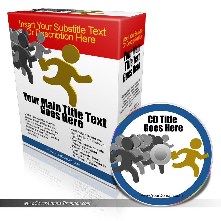 Software Box with CD Mockup Photoshop Action m3v1 | Cover Actions ...